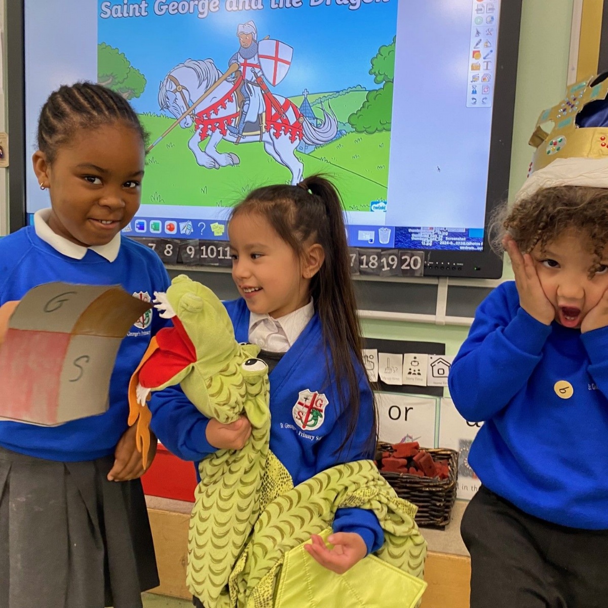 St George's CE Primary School - St. George's Day in Reception