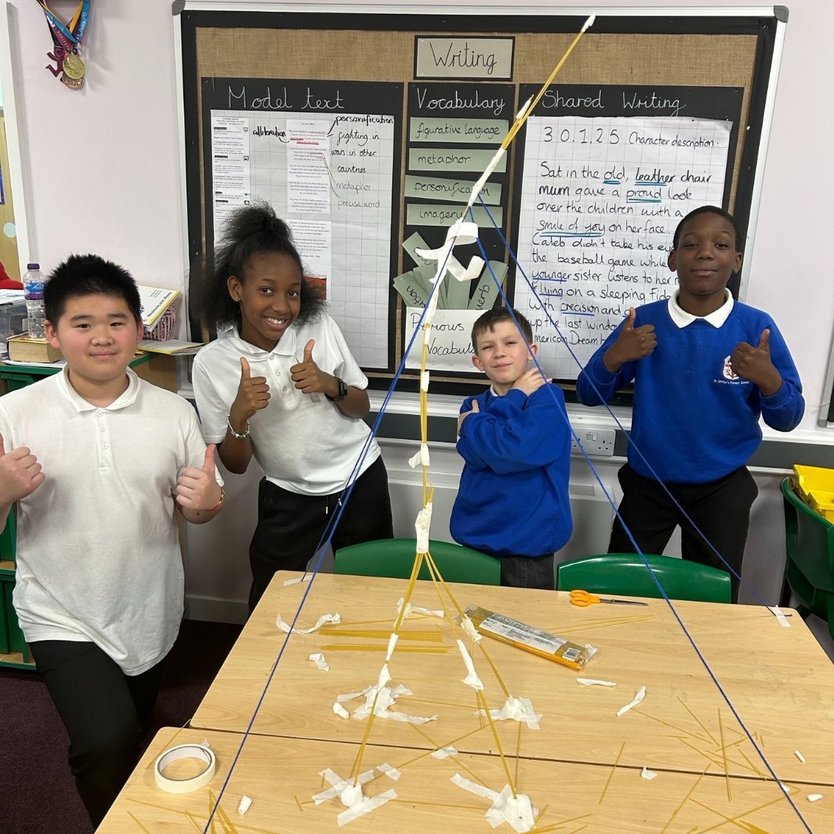 St George's CE Primary School - Spaghetti Structures!